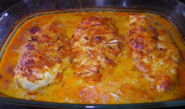 Escalope De Poulet Gratinée Au Four