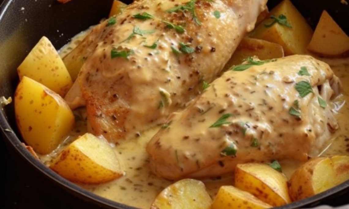 Blancs de poulet à la crème et moutarde de Dijon